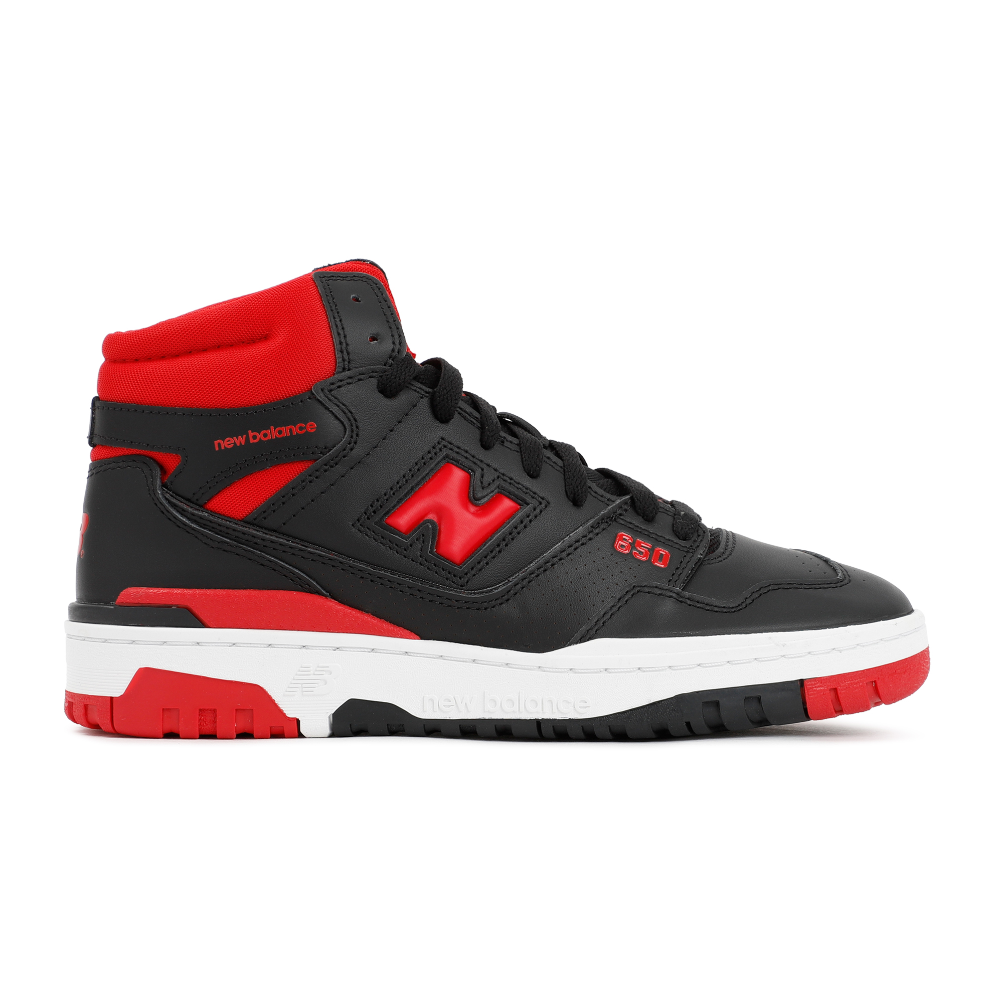 New Balance 650 High Top Sneakers - Black/Red | Garmentory