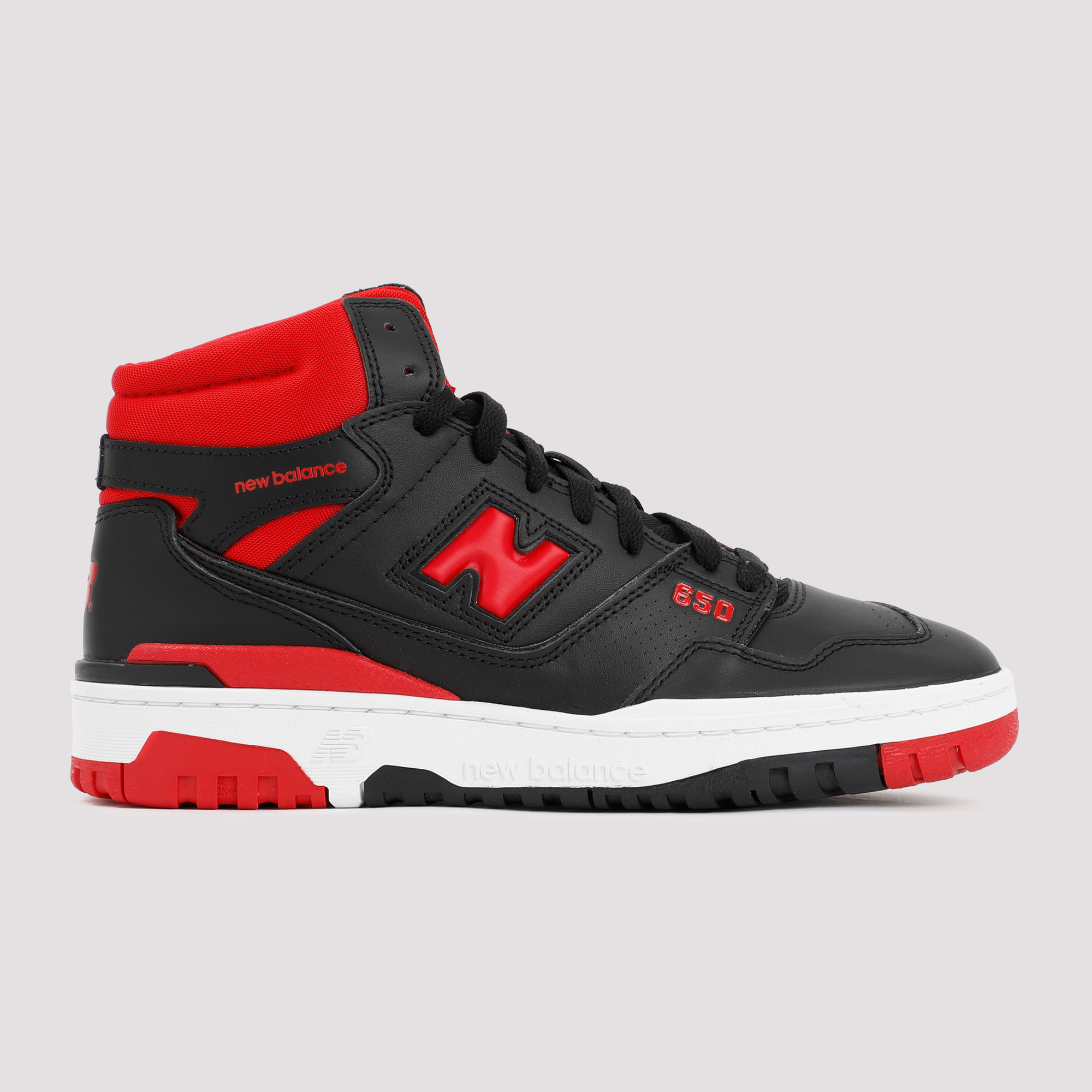 New Balance 650 High Top Sneakers - Black/Red | Garmentory