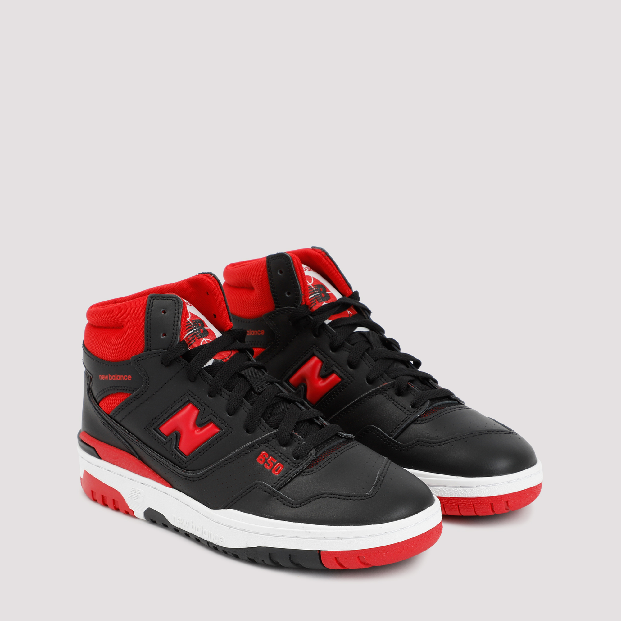 New Balance 650 High Top Sneakers - Black/Red | Garmentory