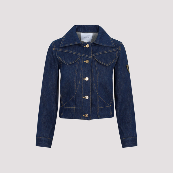 Patou Iconic Denim Shaped Jacket - Blue | Garmentory