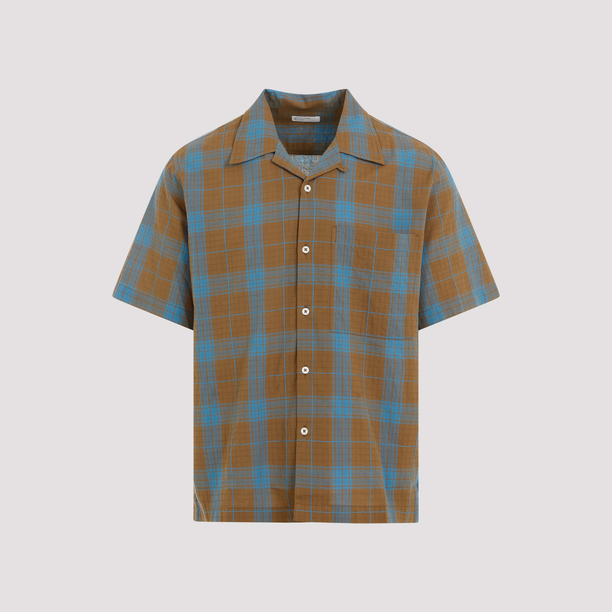 Universal Works Camp Shirt - Light Blue Sand | Garmentory