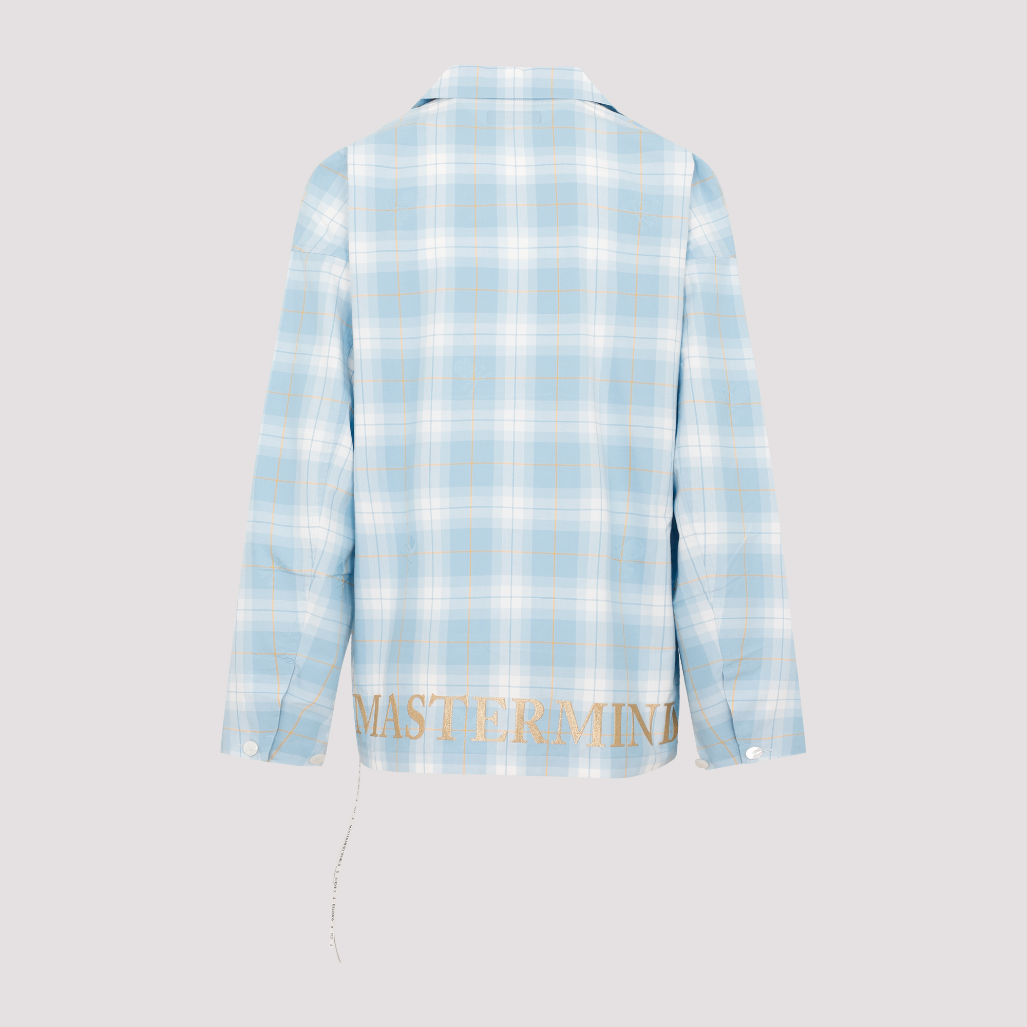 Mastermind Open Collar Plaid Shirt - Blue Base | Garmentory