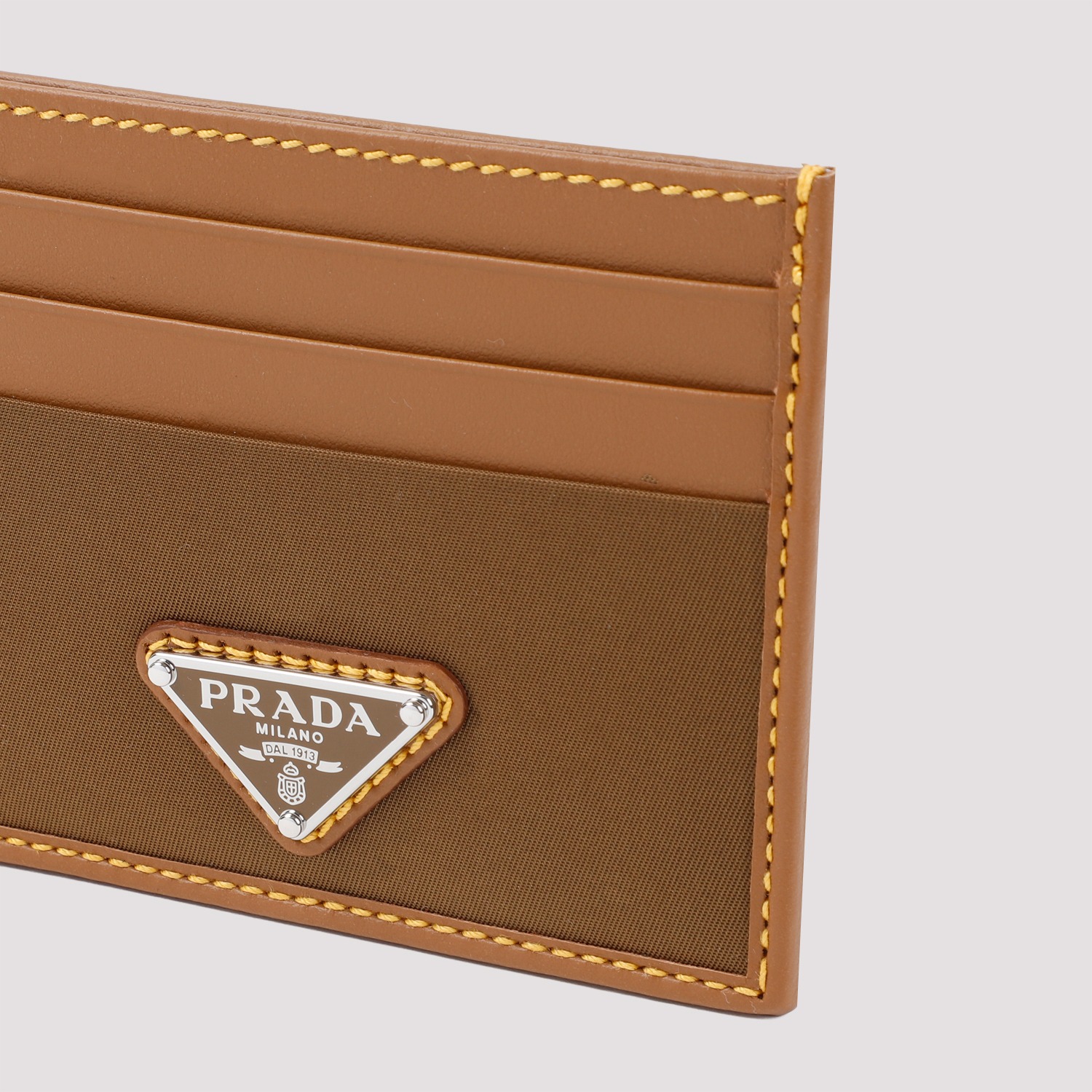Prada Re-Nylon Card Holder - Sughero | Garmentory