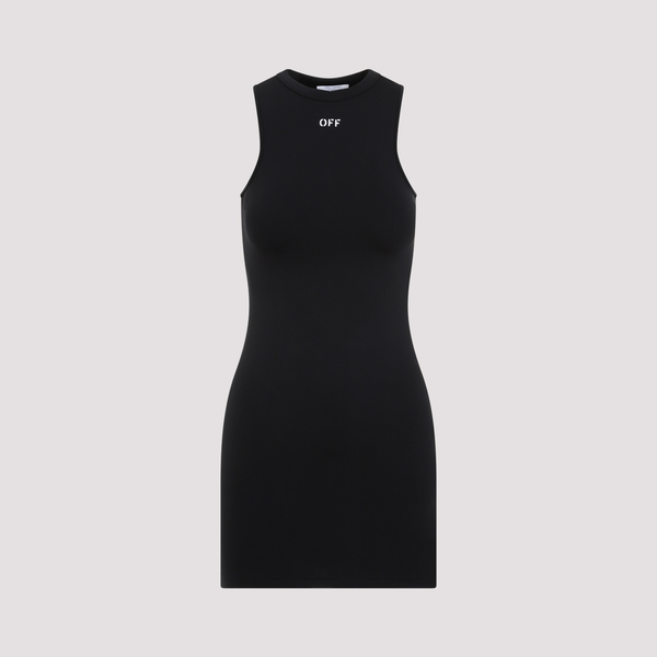 Off-White Sleek Rowing Dress - Black/White | Garmentory