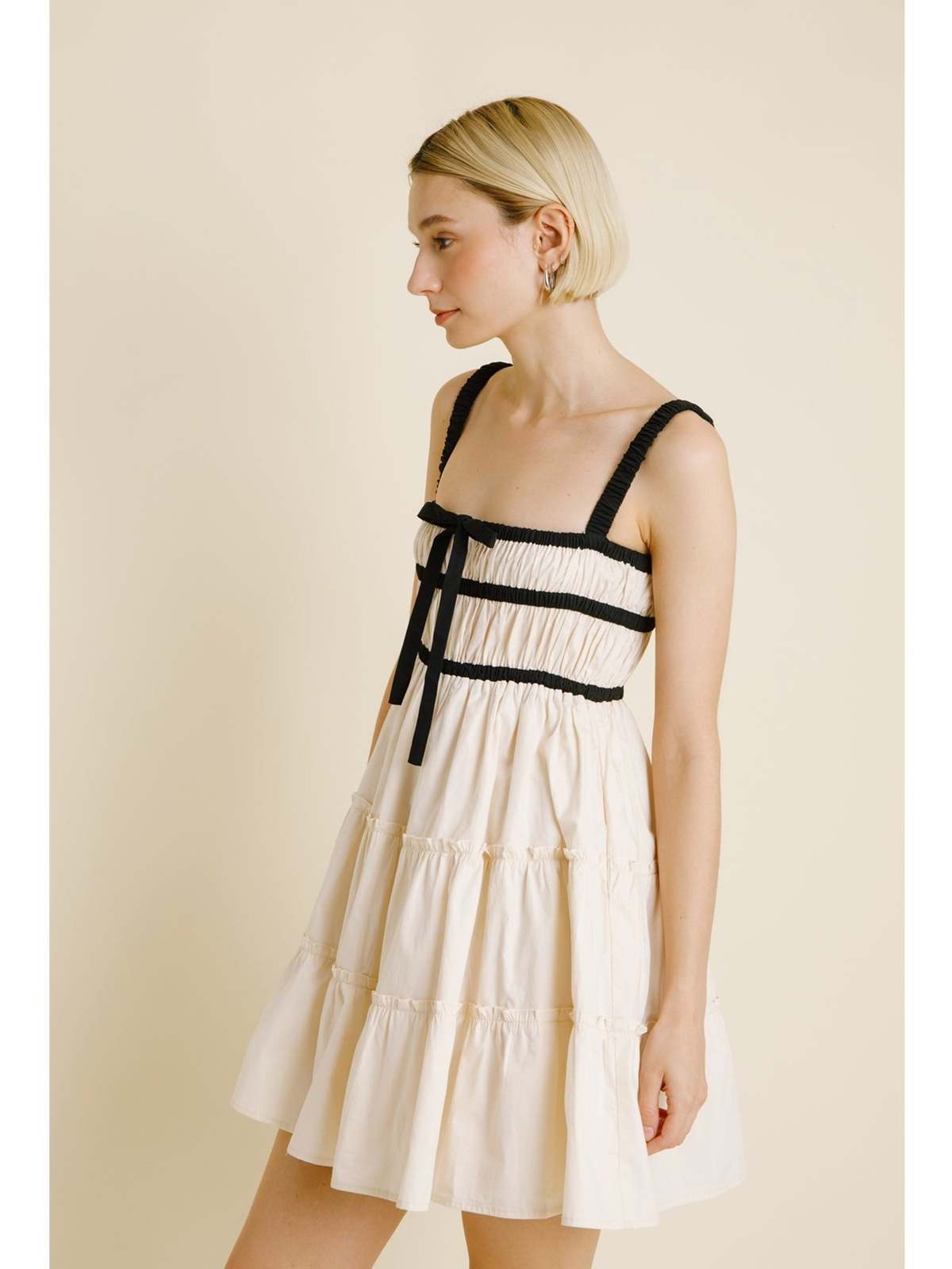 Aureum Princess Mini Dress - Eggshell | Garmentory