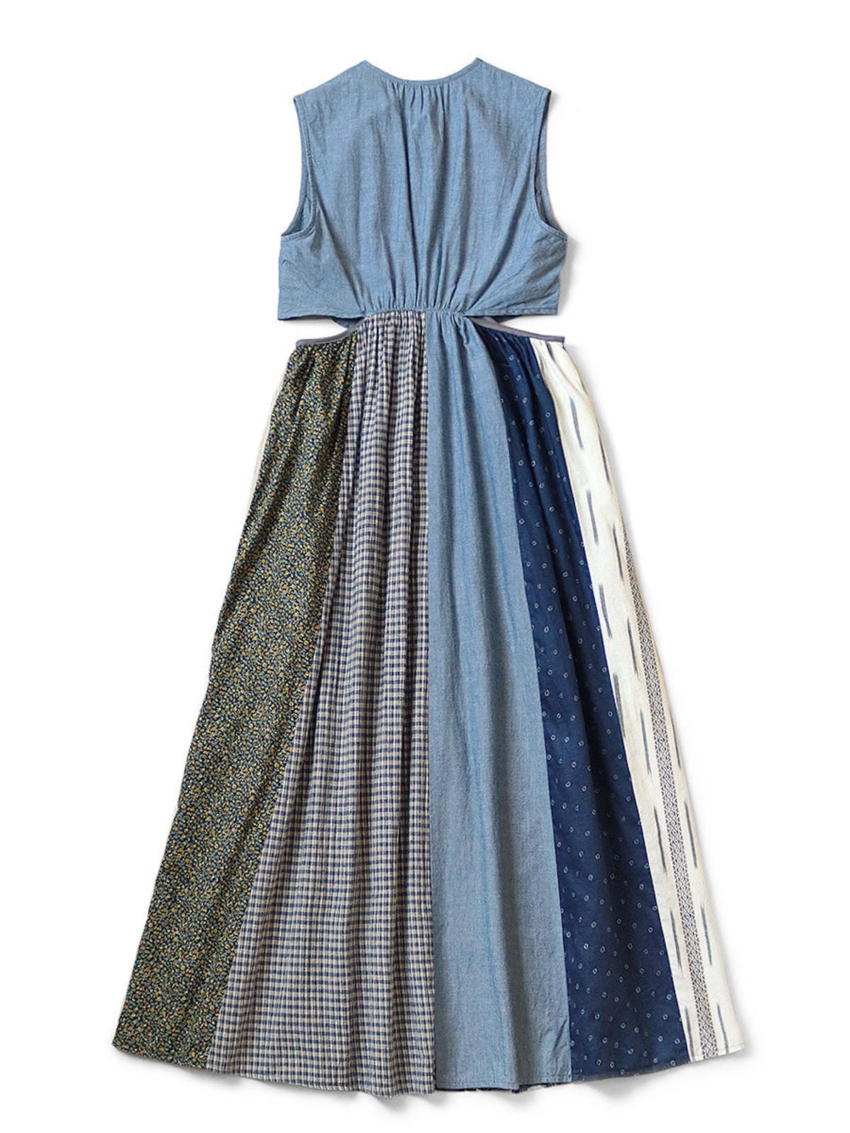 Kapital Patchwork Shrimp Dress - Indigo | Garmentory