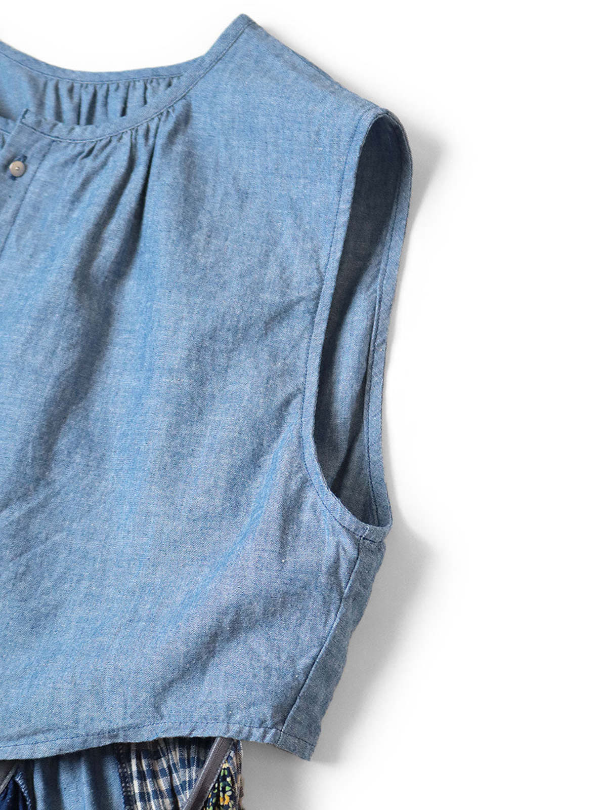 Kapital Patchwork Shrimp Dress - Indigo | Garmentory