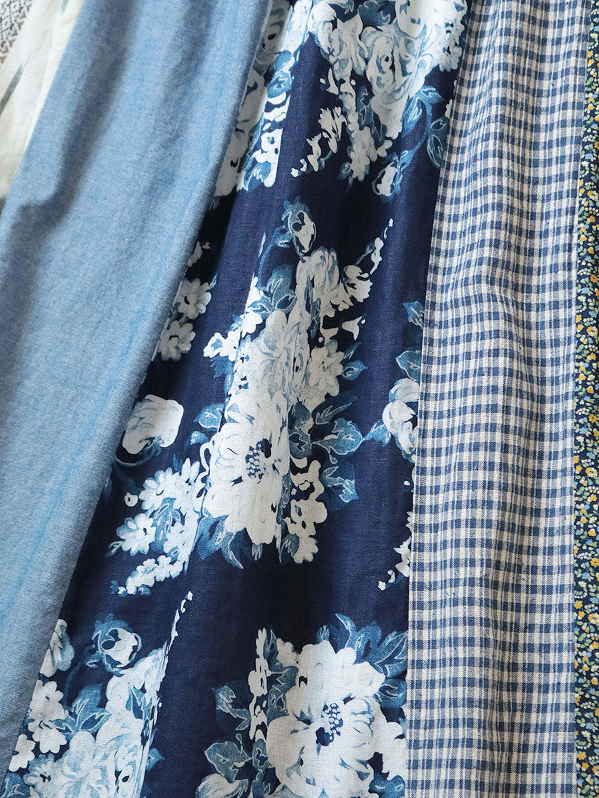 Kapital Patchwork Shrimp Dress - Indigo | Garmentory