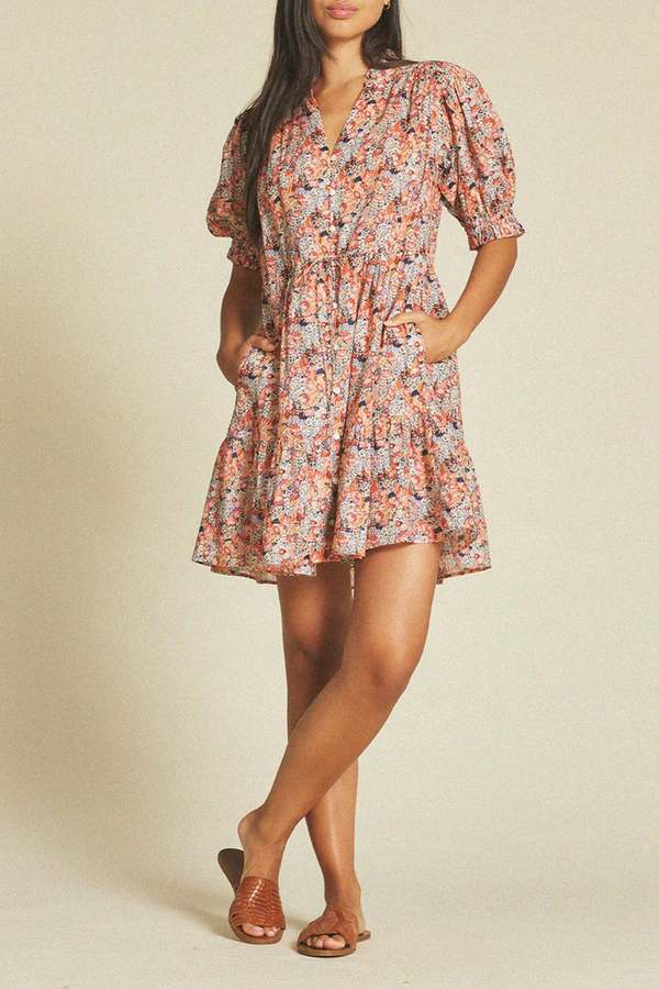 Trovata Phoebe Dress - Vino Daisies | Garmentory
