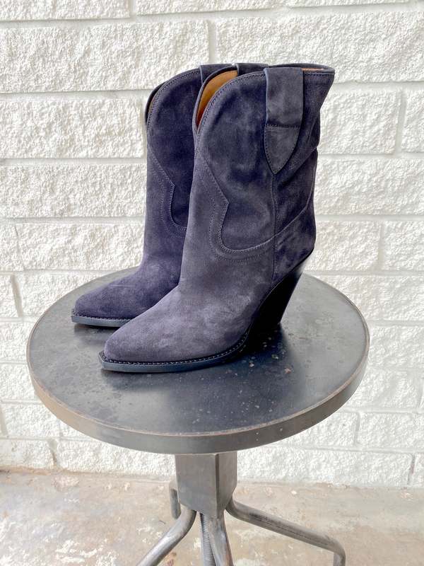isabel marant etoile Leyane Boot - Faded Black | Garmentory
