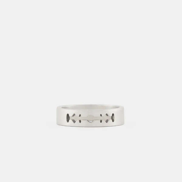SERGE DENIMES Razor Ring - Silver | Garmentory