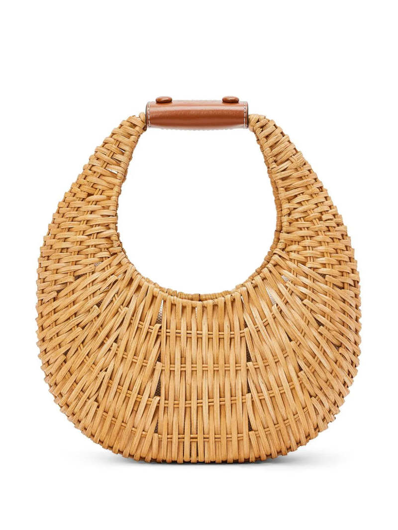Staud Mini Moon Wicker Bag - Natural | Garmentory