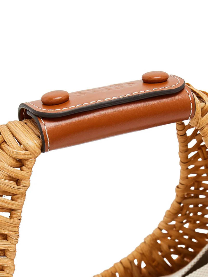 Staud Mini Moon Wicker Bag - Natural | Garmentory