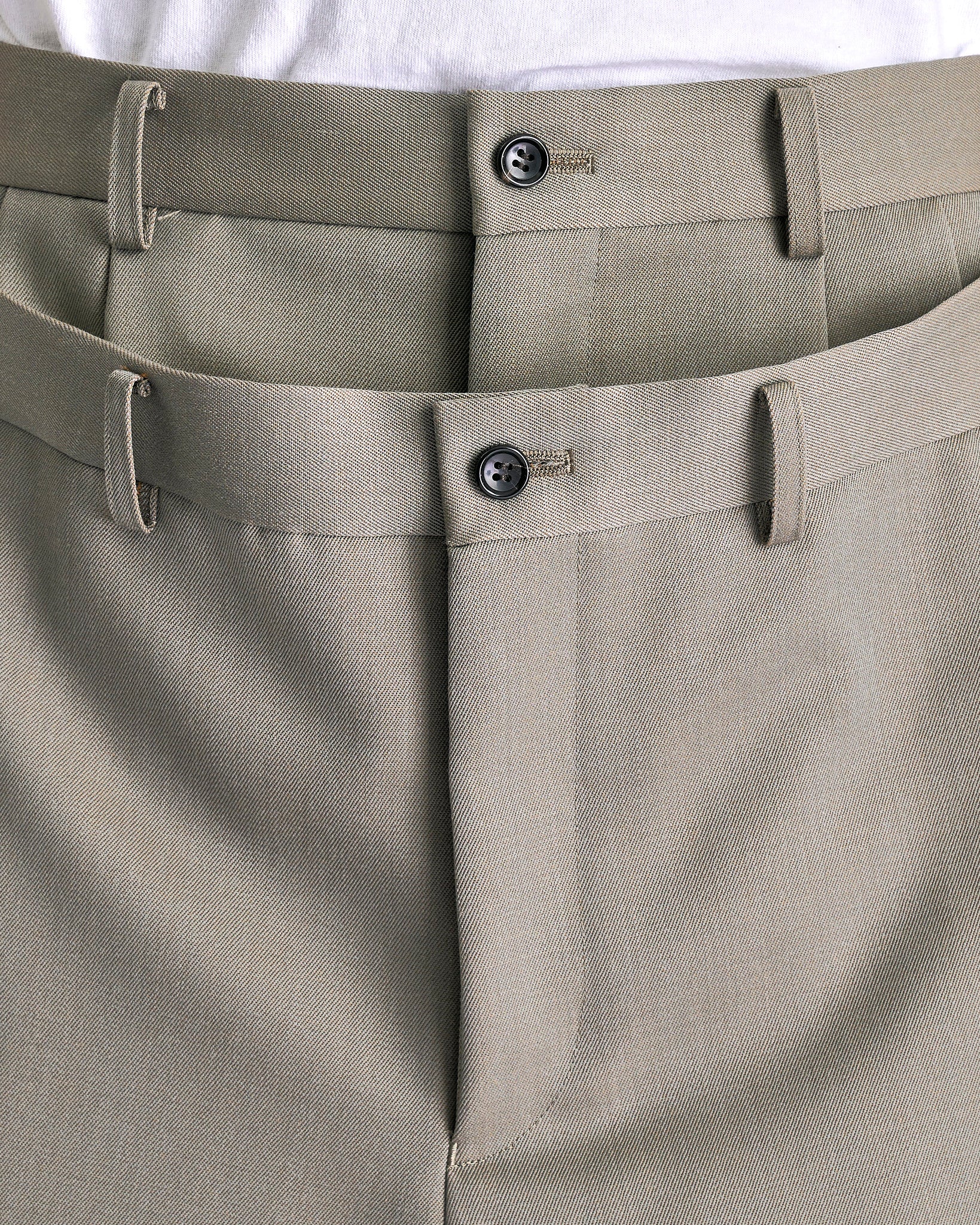Comme des Garçons Double Layered Shorts - Khaki | Garmentory