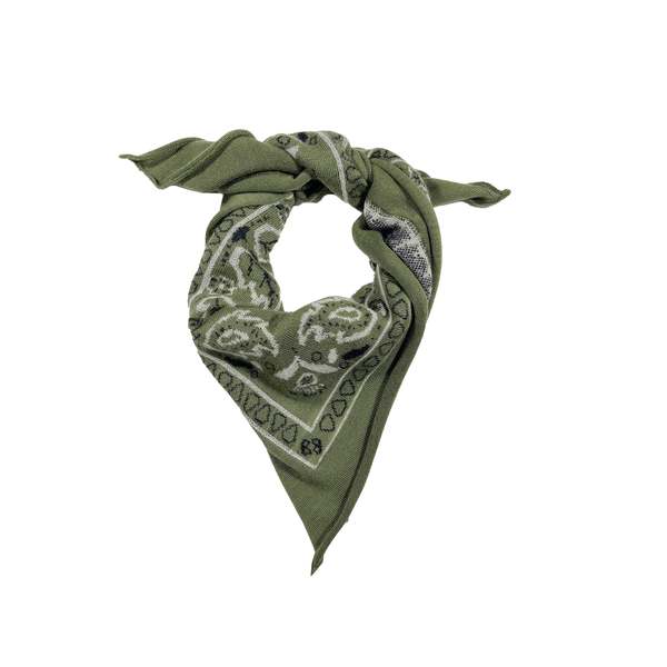 Organic by John Patrick Cashmere Bandana - Bronze Green | Garmentory