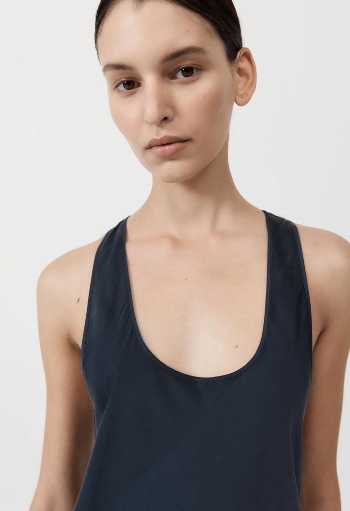 St. Agni Soft Silk Bias Tank Dress - Inkwell | Garmentory