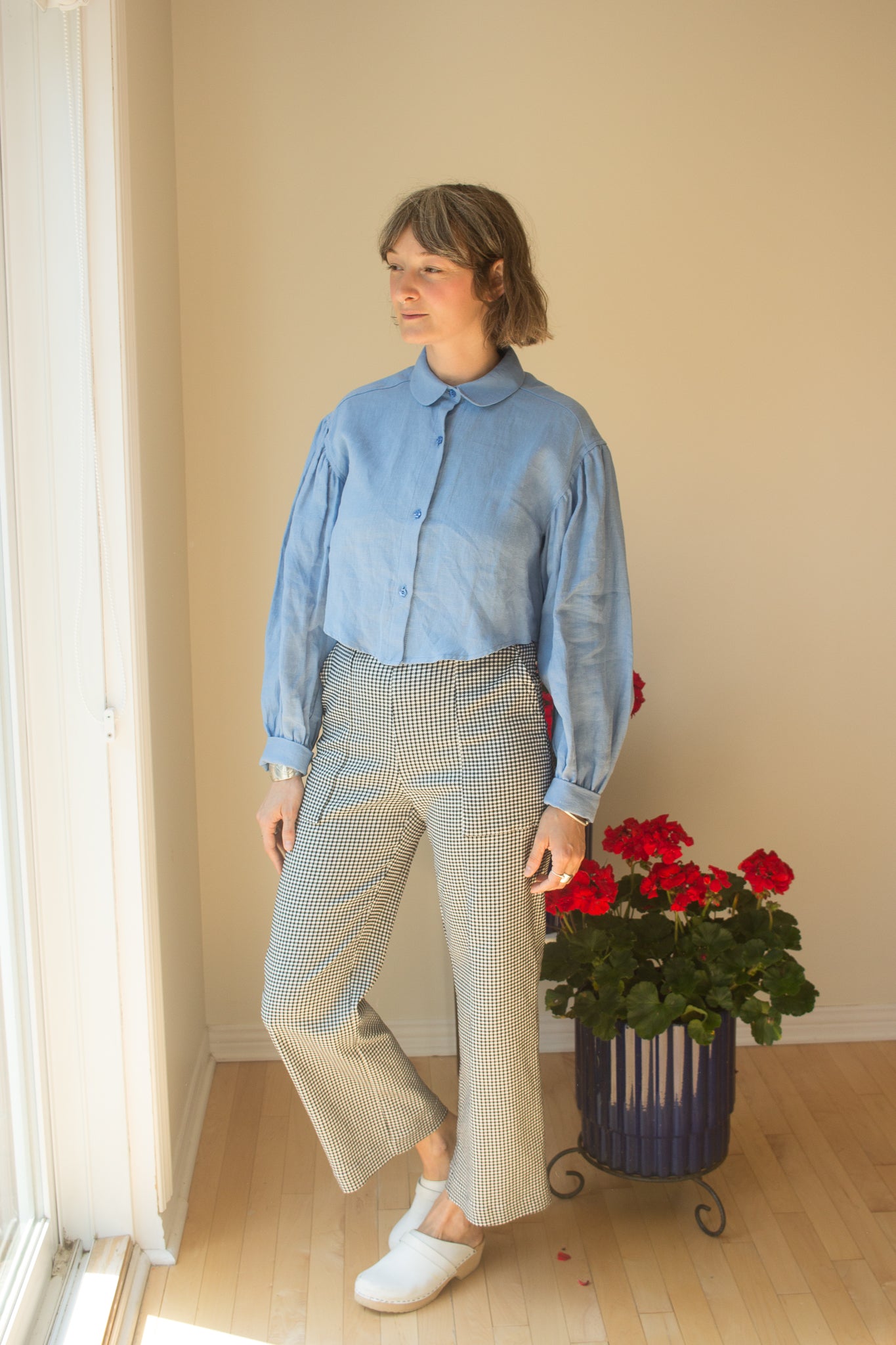 Eliza Faulkner Tabitha Shirt - Blue Linen | Garmentory