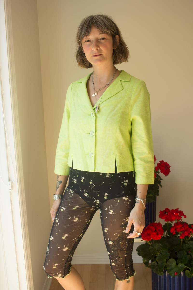 Eve Gravel Barty Blazer - Key Lime | Garmentory