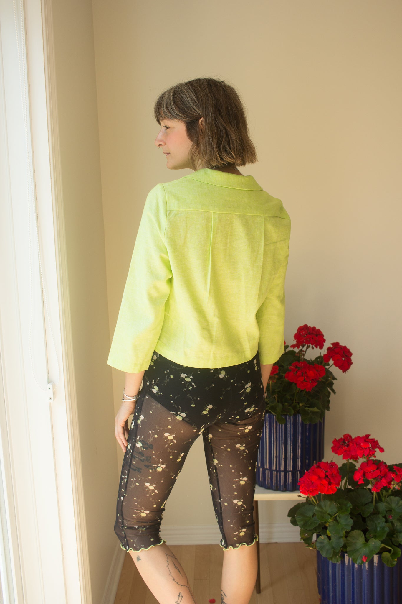 Eve Gravel Barty Blazer - Key Lime | Garmentory