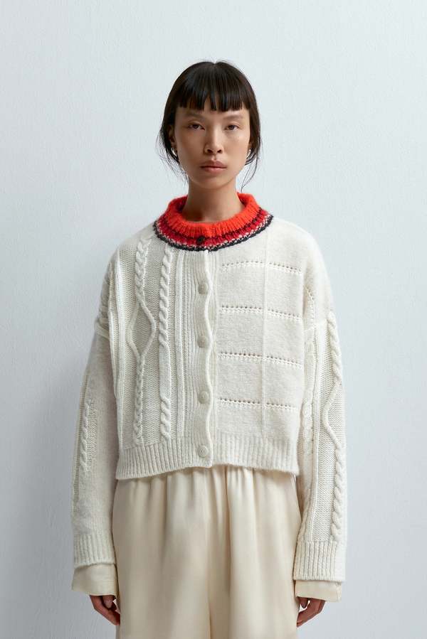 Cordera Baby Alpaca Textured Cardigan | Garmentory
