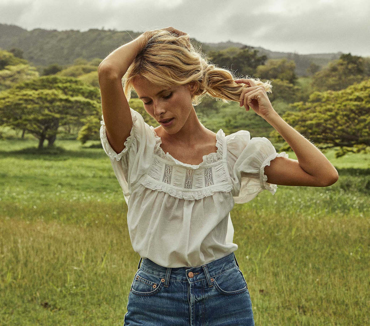 DÔEN Frances Top - Salt Lace | Garmentory