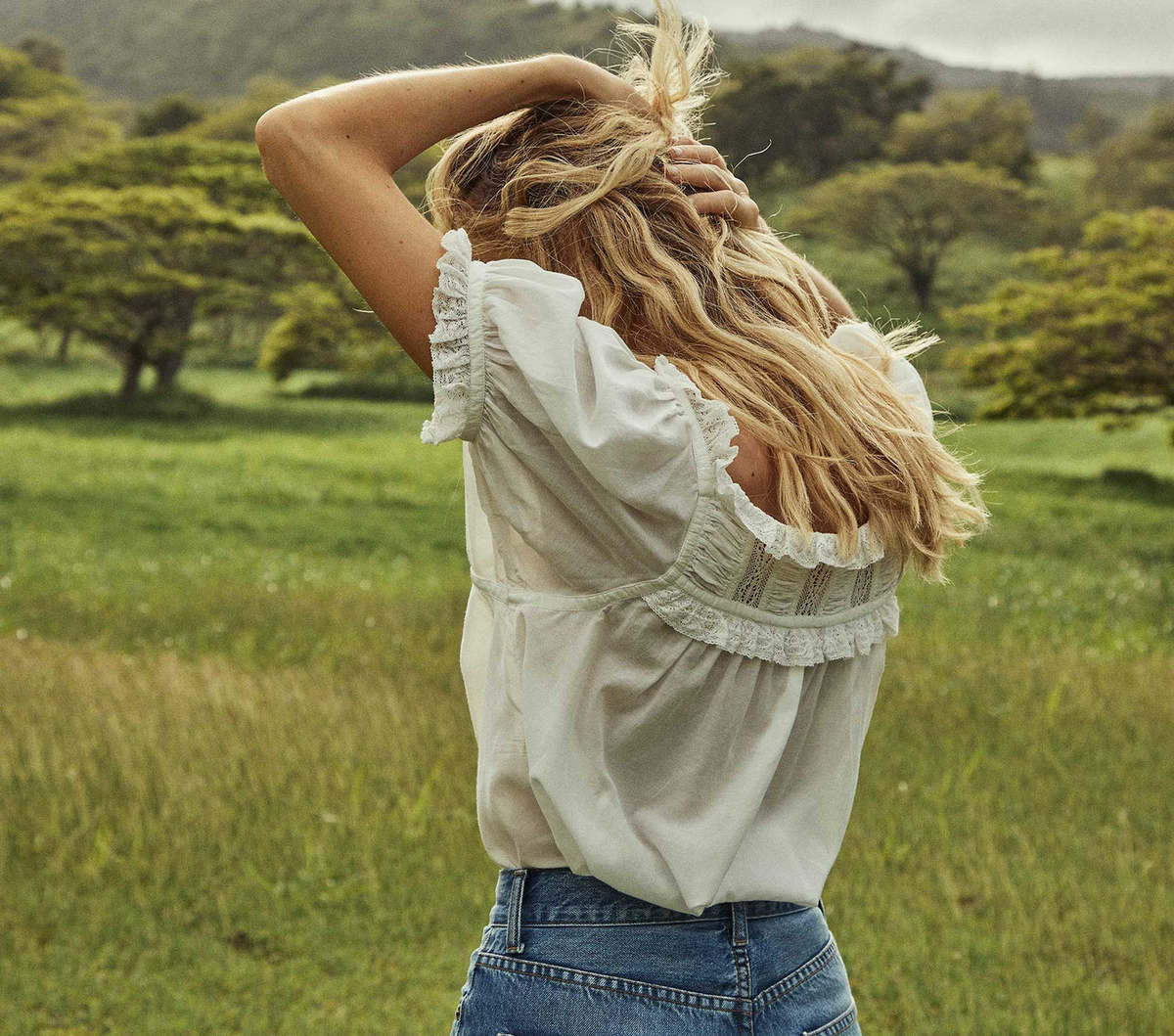 DÔEN Frances Top - Salt Lace | Garmentory