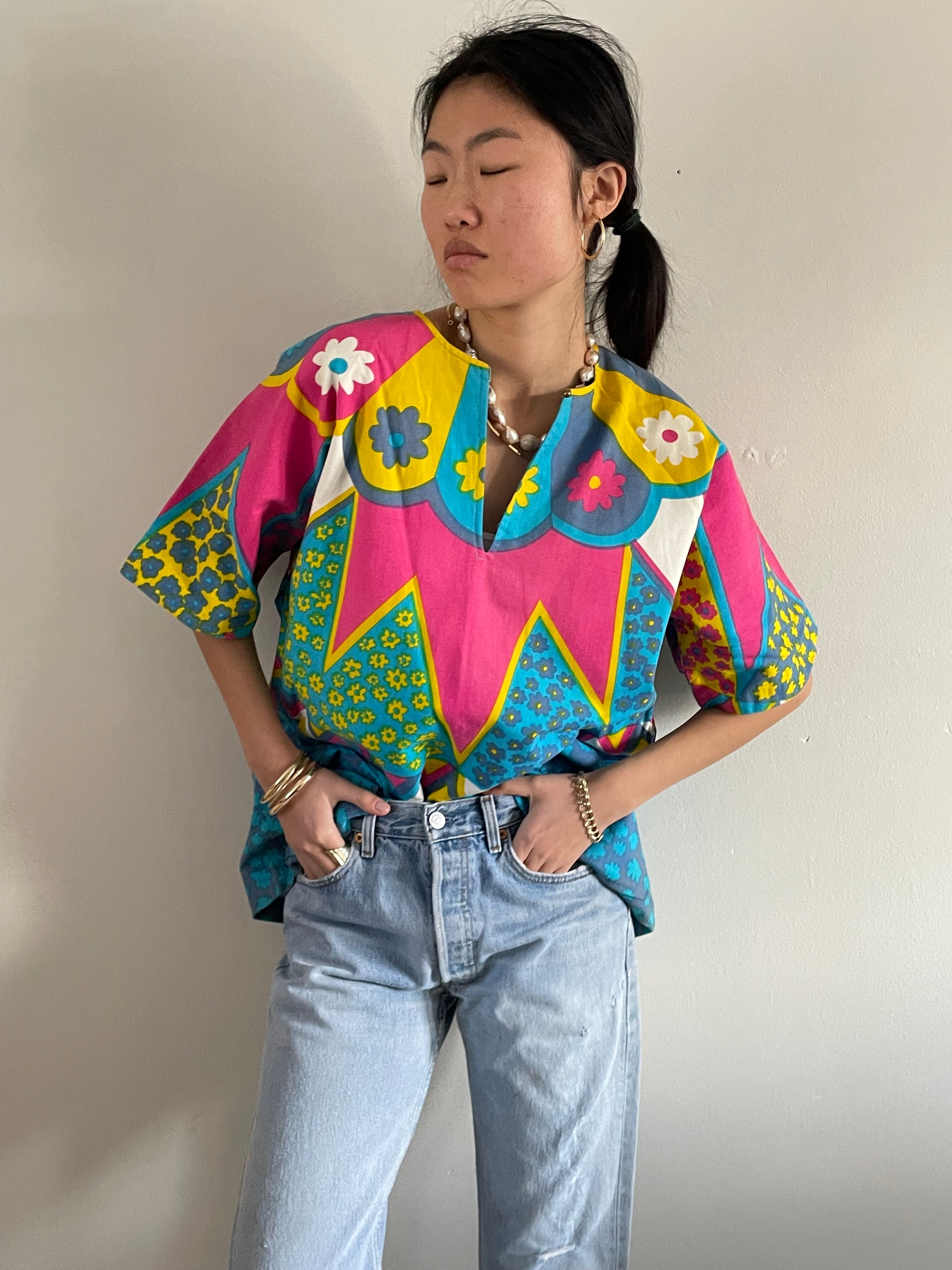 Vintage Surf Togs 60s Mod Beach Cover Up Mini Dress | Garmentory