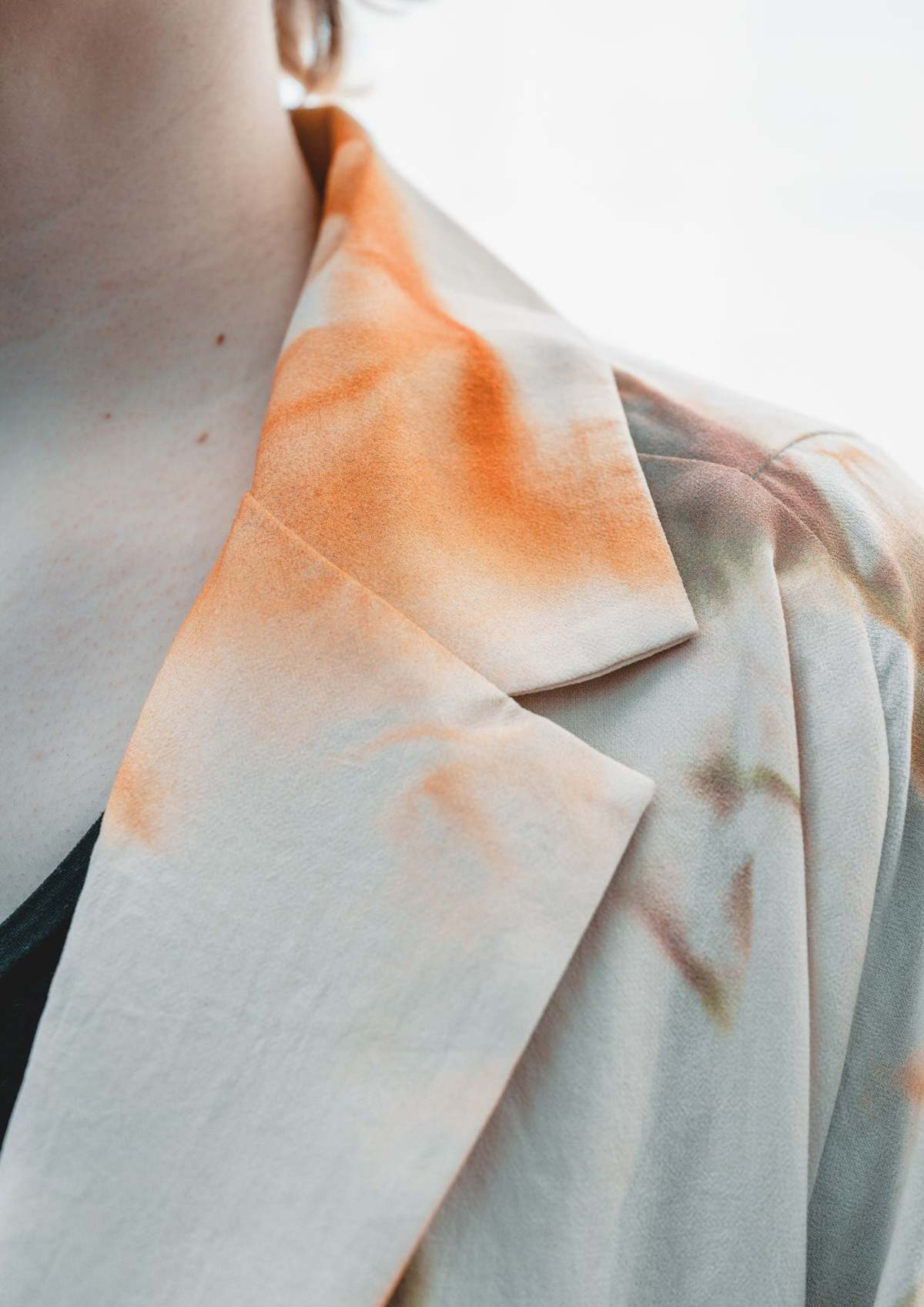 Berenik HANDPAINTED COAT - creme painted | Garmentory