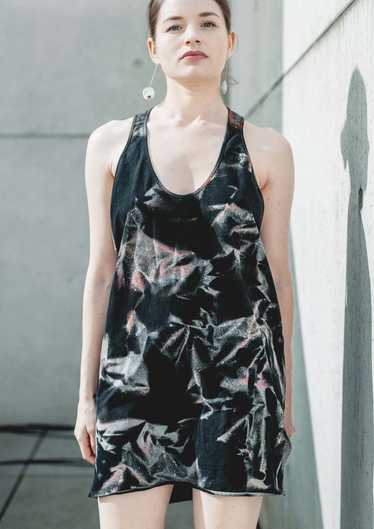 Berenik HANDPAINTED TANK TOP/DRESS - black painted | Garmentory
