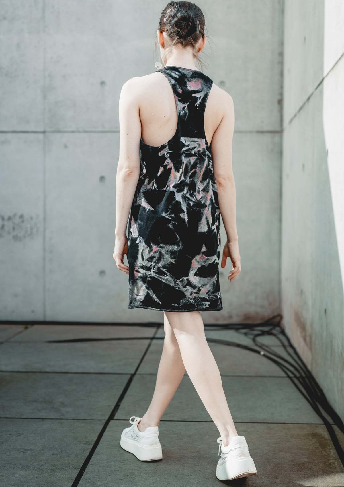 Berenik HANDPAINTED TANK TOP/DRESS - black painted | Garmentory
