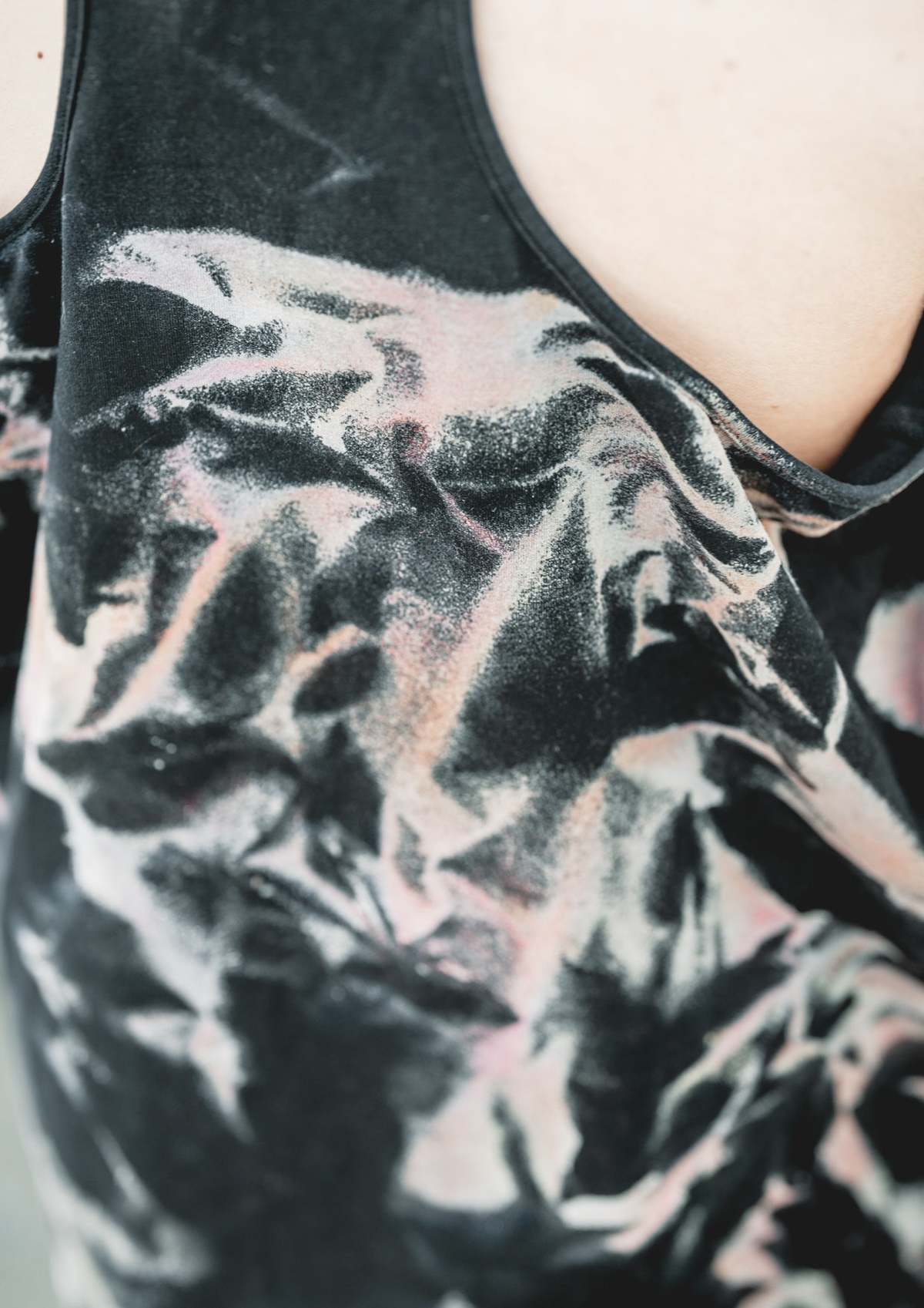 Berenik HANDPAINTED TANK TOP/DRESS - black painted | Garmentory