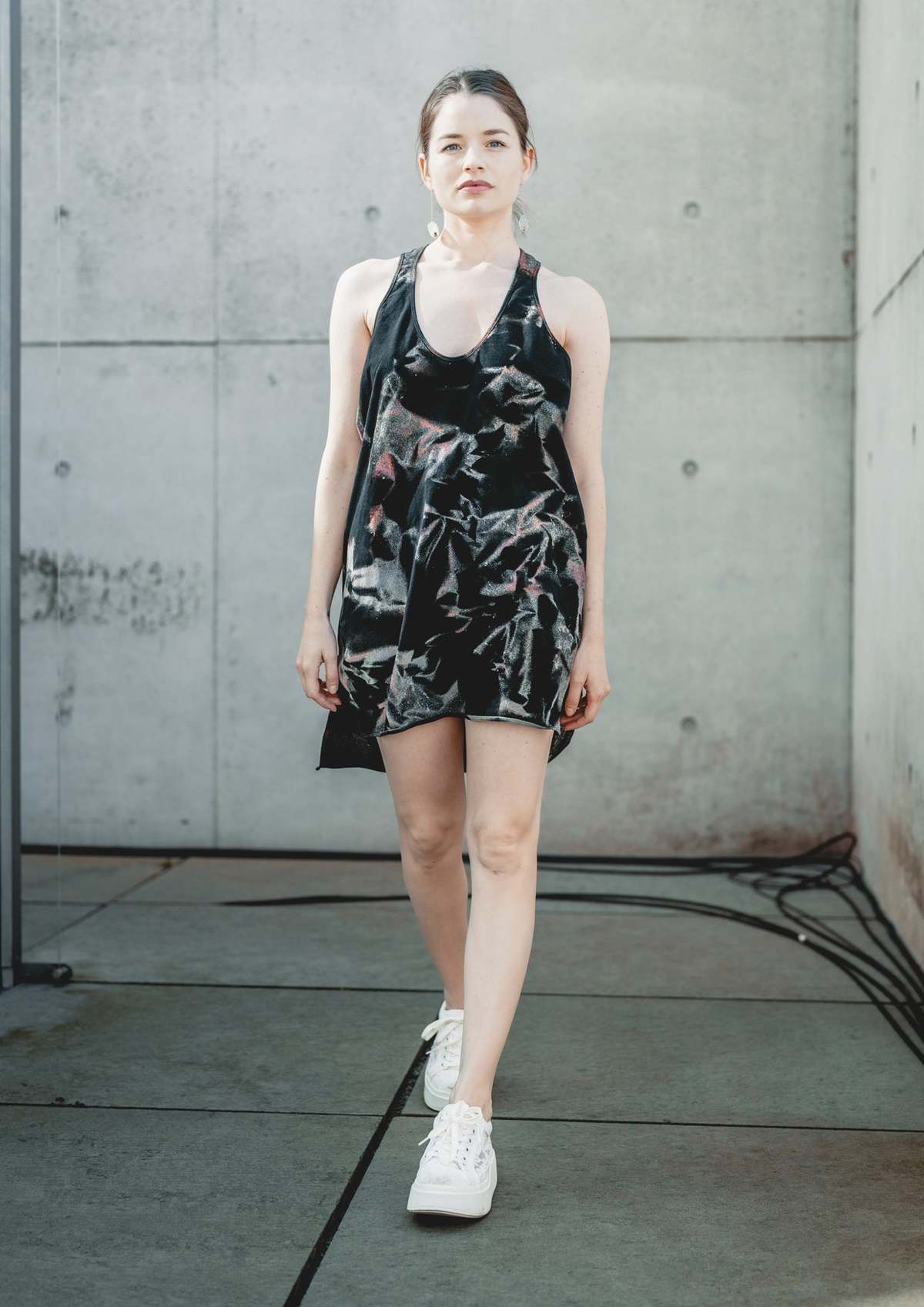 Berenik HANDPAINTED TANK TOP/DRESS - black painted | Garmentory