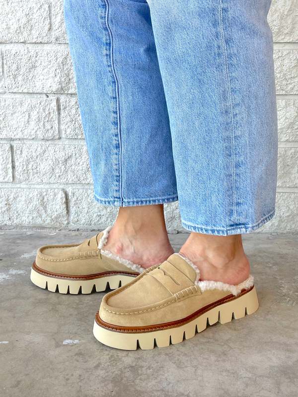 Pedro Garcia Savy Shearling Mule - Rope Velour Shearling | Garmentory