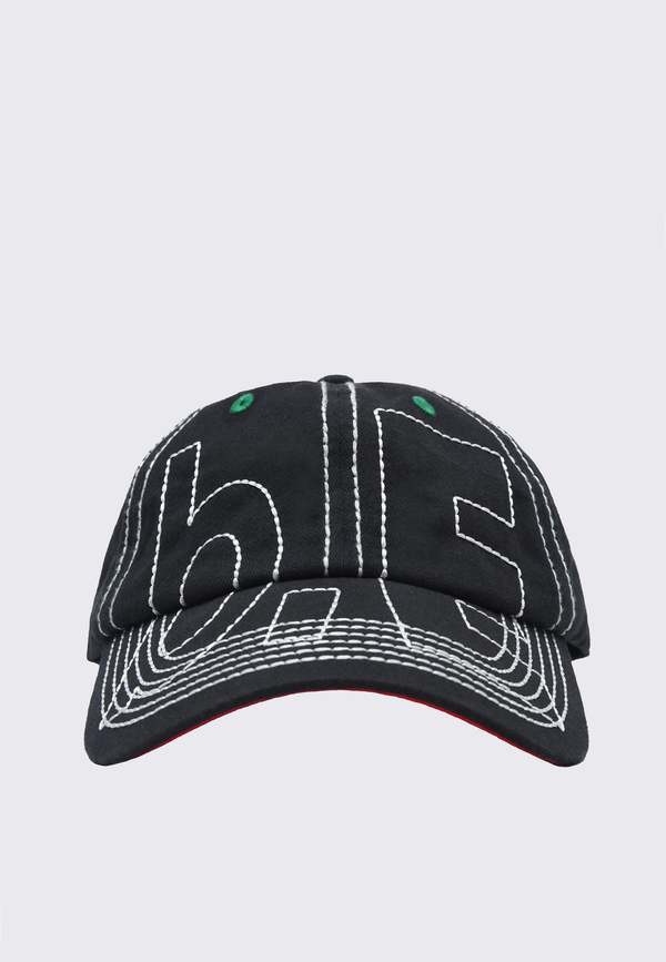 b.eautiful Vapor 6 Panel Hat - Off Black/White | Garmentory