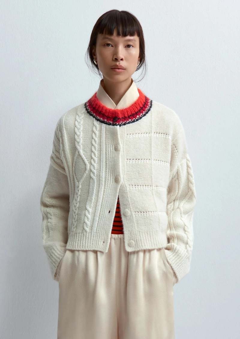 Cordera Baby Alpaca Textured Cardigan | Garmentory