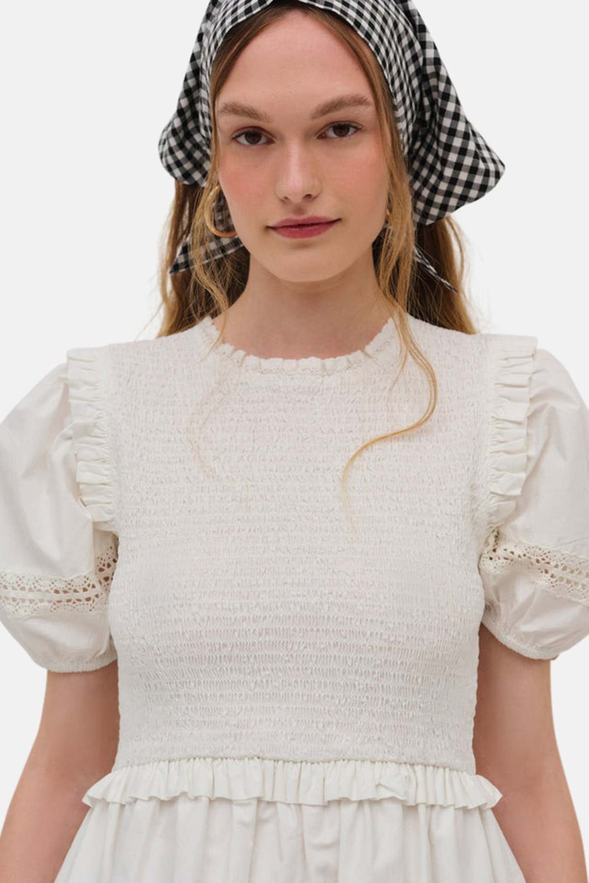 For Love & Lemons Sandy Mini Dress - White | Garmentory