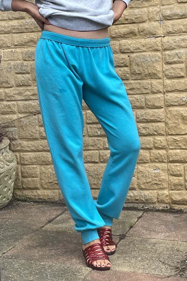 Vintage Turquoise Tracksuit Bottoms - Blue | Garmentory