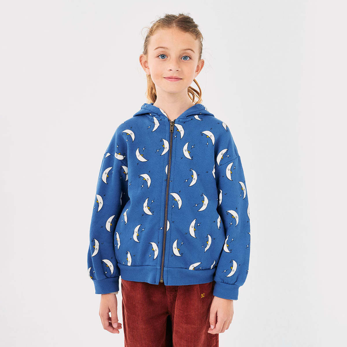 SweatshirKids Bobo Choses Beneath The Moon All Over Hoodedt - Blue ...
