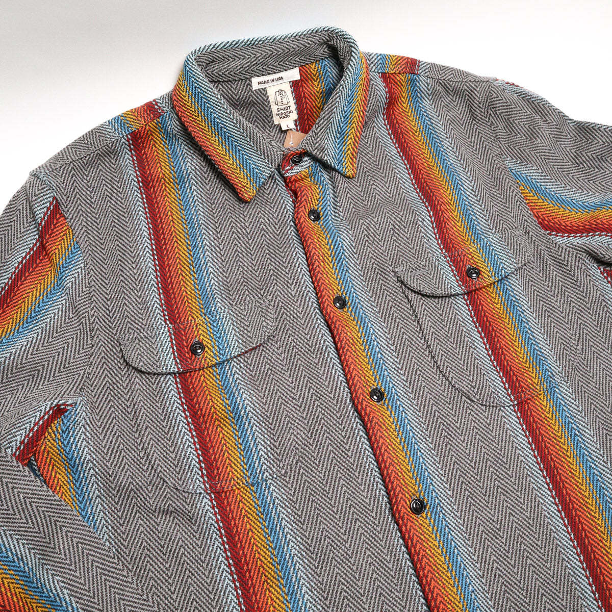 KATO The Brace 11oz Loose Weave Shirt - Baja Grey | Garmentory
