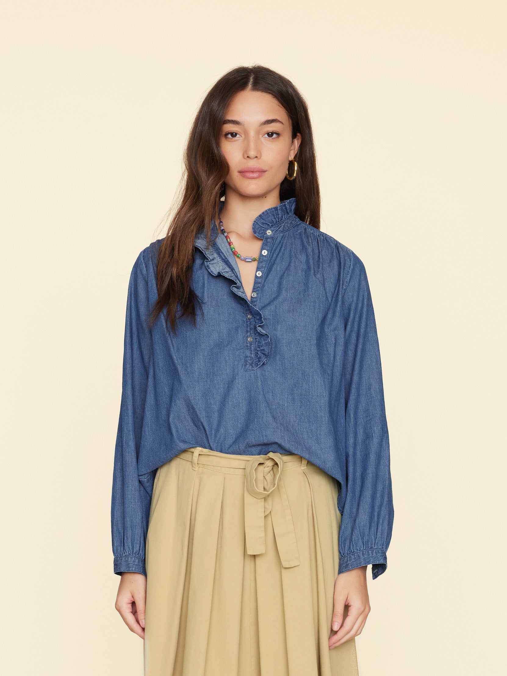 Xirena Caspian Top - Blue Rinse | Garmentory