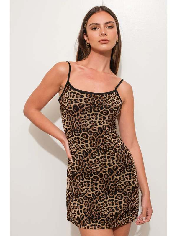 Pretty Garbage Leopard Print Mini Dress | Garmentory