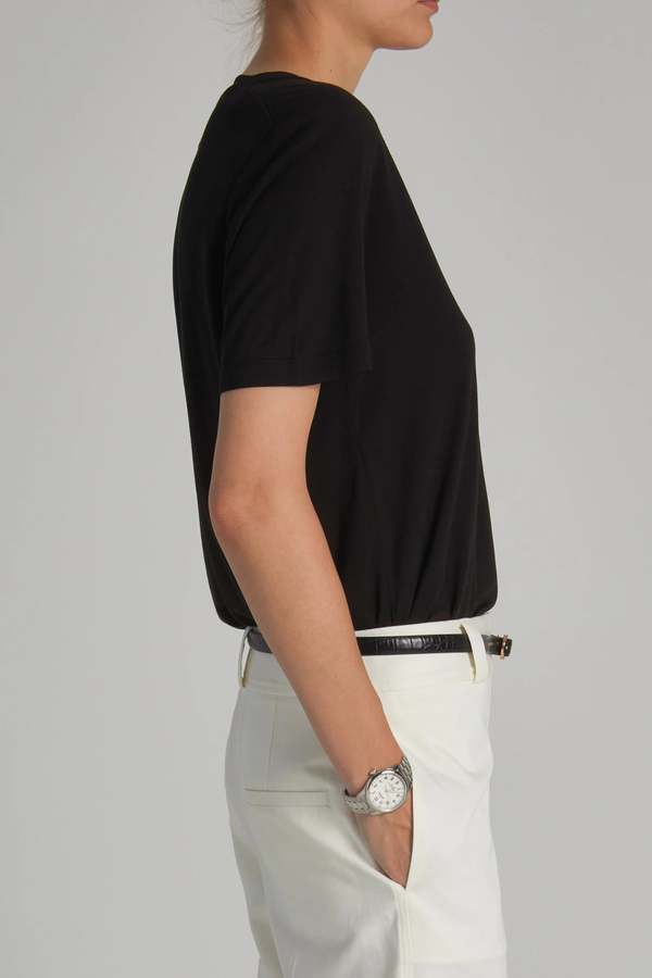 Saint Art New York Beck V-Neck Jersey Tee - Black | Garmentory