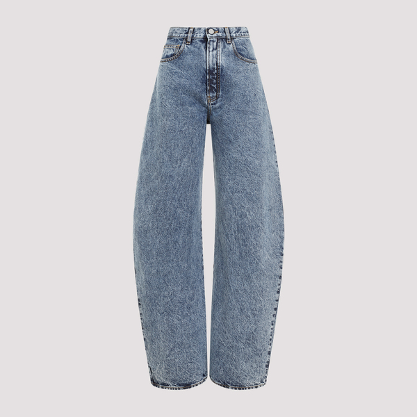 Alaïa Snow Denim Round Pants - Bleu Neige | Garmentory
