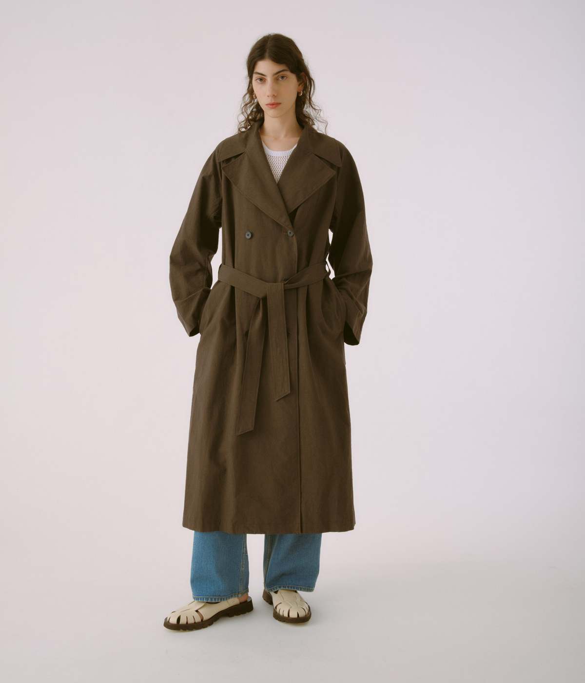 SAYAKA DAVIS NEW YORK Trench Coat - Coffee | Garmentory