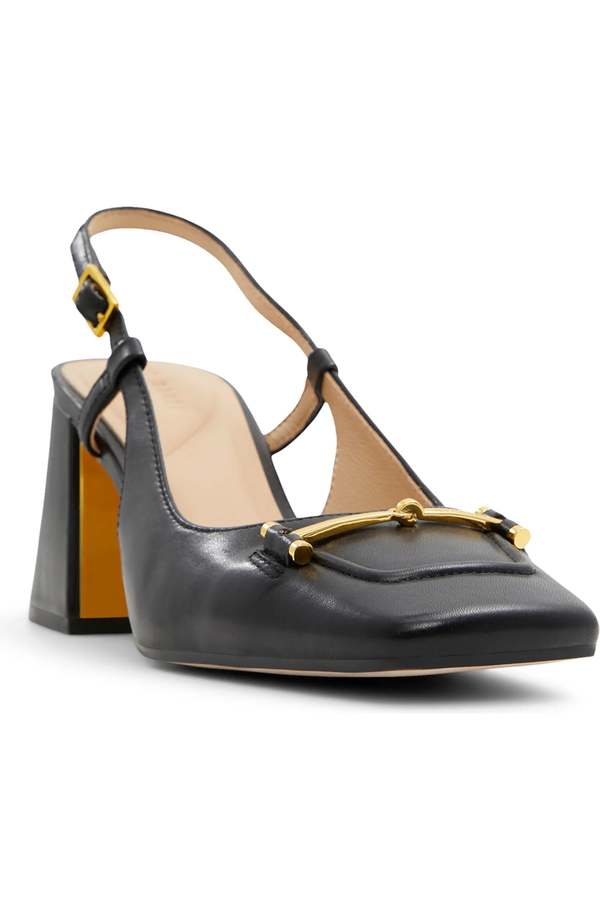 Ted Baker Mia Icon Leather Slingback Pumps - Black | Garmentory