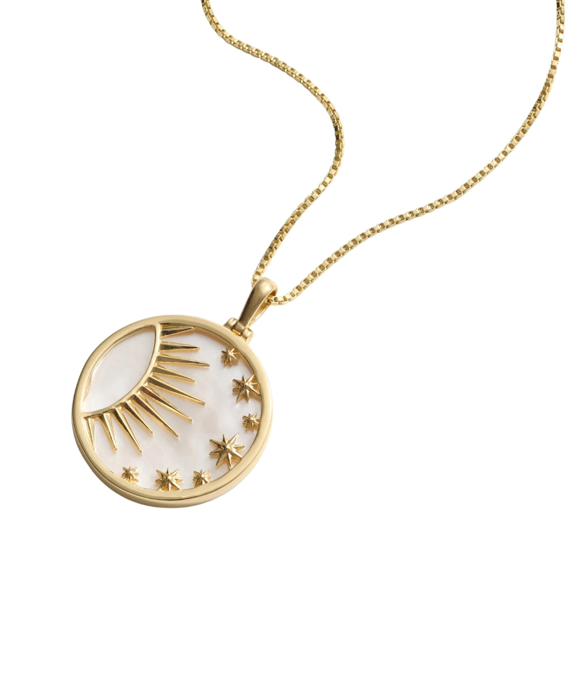 Awe Inspired Celestial Mother of Pearl Necklace | Garmentory