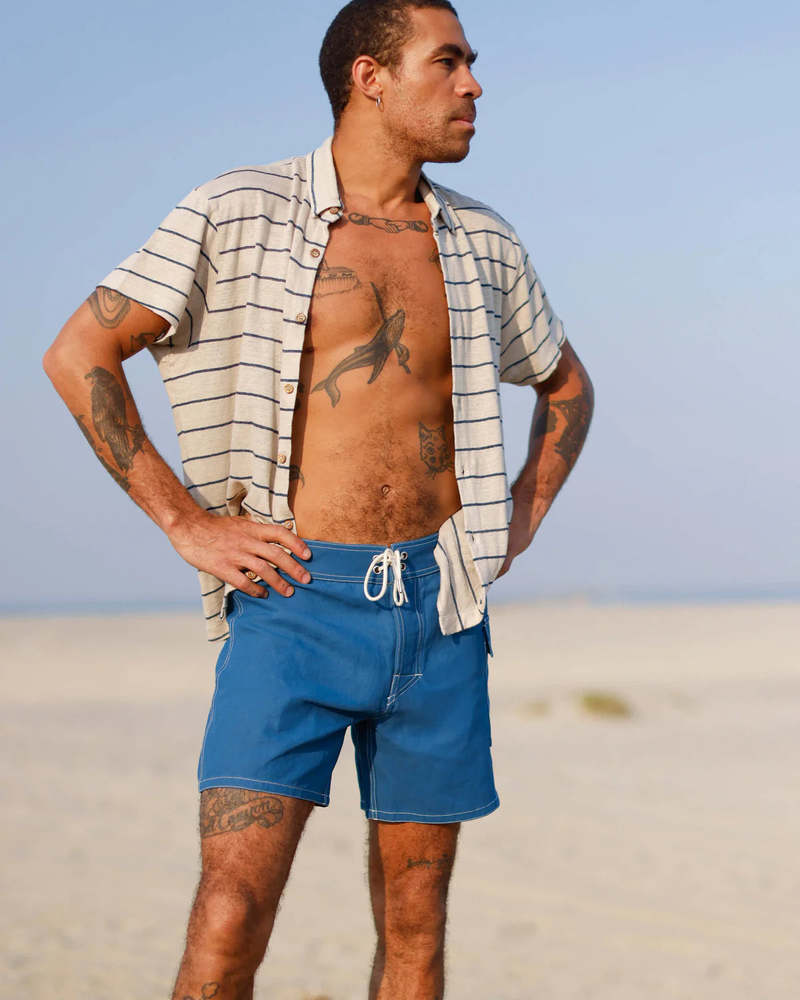Alex Crane Rama Board Shorts - Indigo | Garmentory