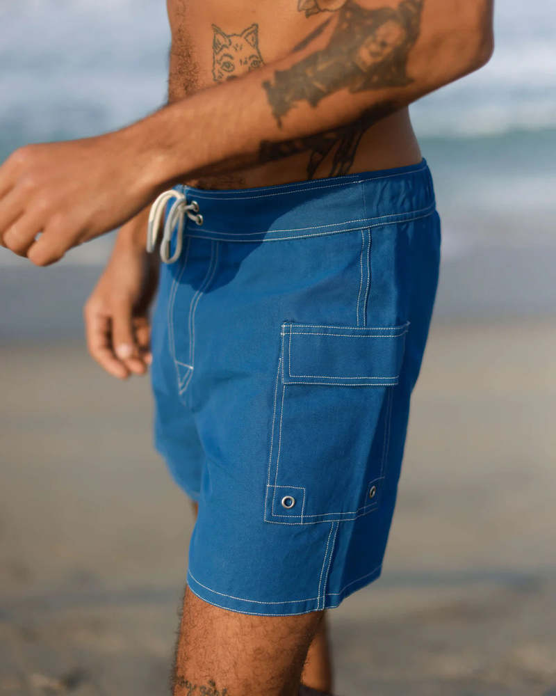 Alex Crane Rama Board Shorts - Indigo | Garmentory