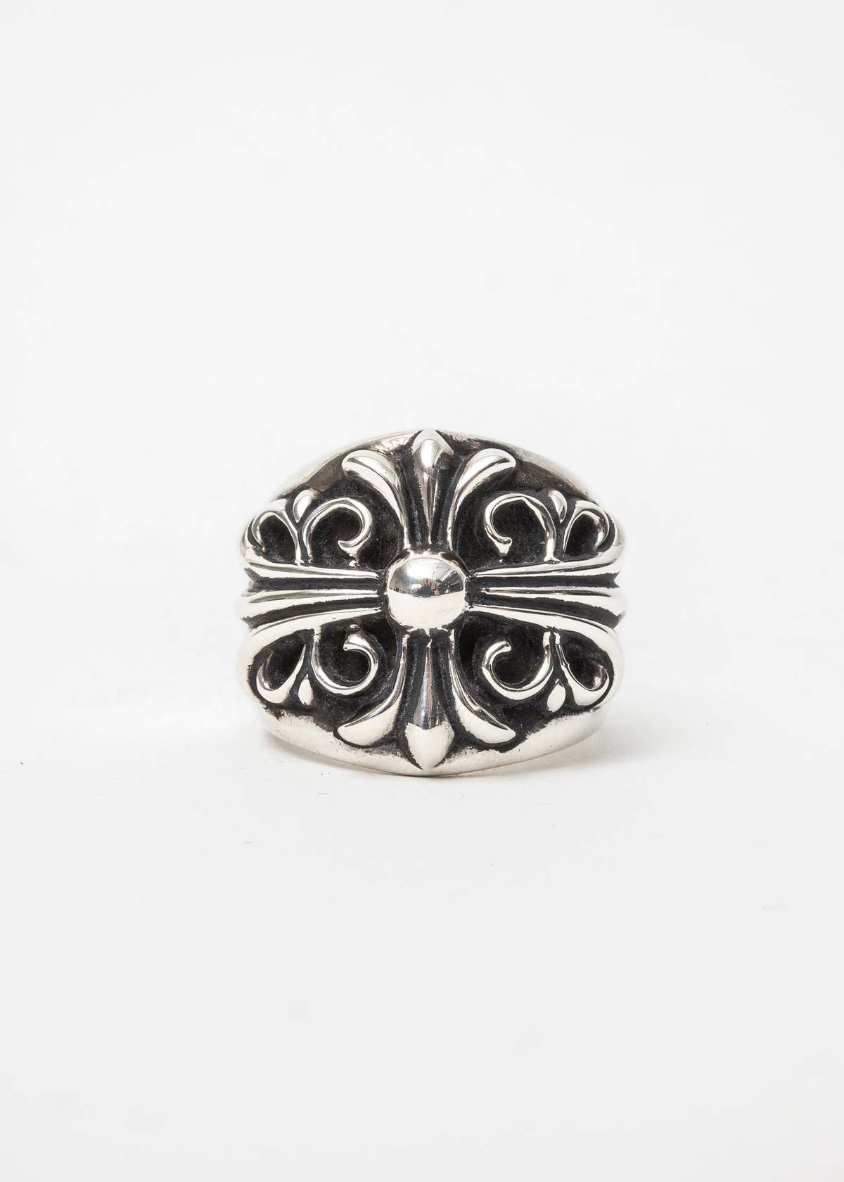 chrome hearts Keeper Floral Silver Ring - Silver | Garmentory