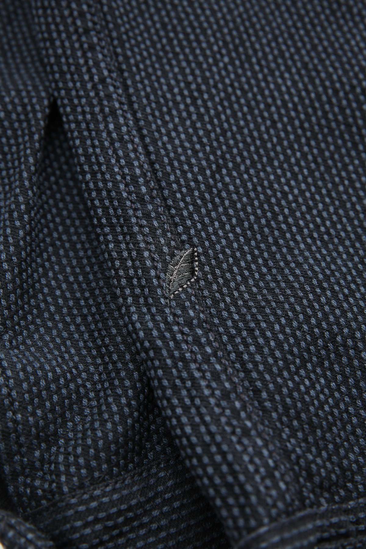 Pure Blue Japan Woven Sashiko Type3 Jacket - Gray/Black | Garmentory